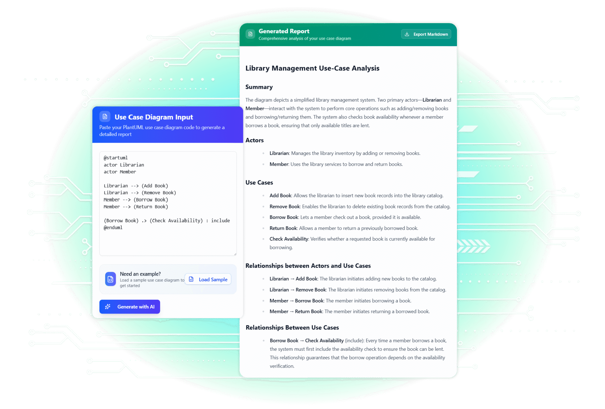 Free AI Use Case Diagram Report Generator - Visual Paradigm AI