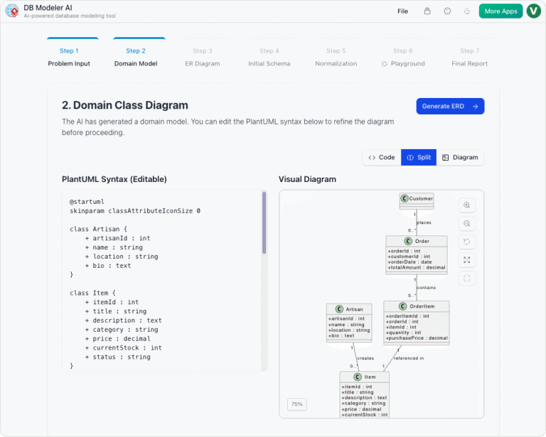 DBModeler AI – Interactive Database Design & Normalization Tool