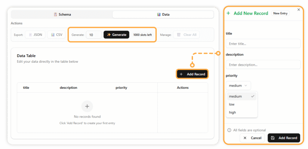 Start from Schema | AI JSON CRUD Table Maker Tutorial - Visual Paradigm AI