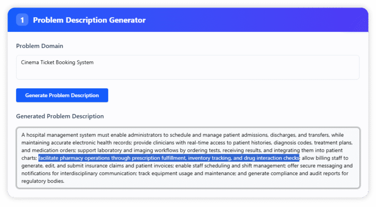 AI-Generated Use Case Description: Hospital Management System - Visual ...