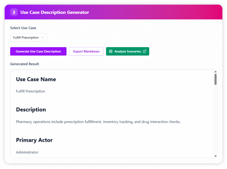 AI-Generated Use Case Description: Hospital Management System - Visual ...