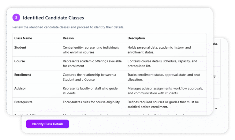 University Enrollment System Class Diagram Example | AI Class Diagram ...