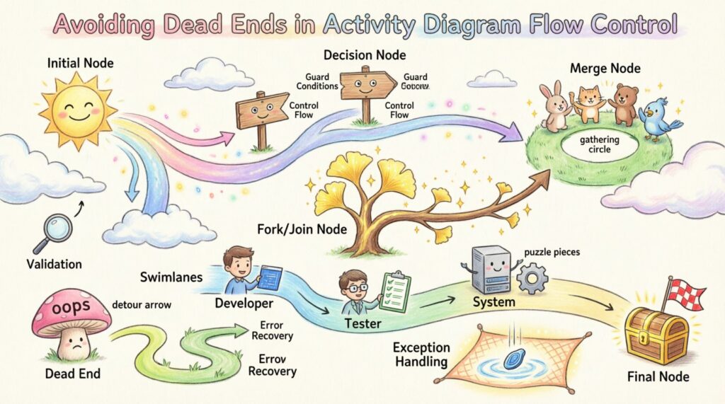 Avoiding Dead Ends: Activity Diagram Flow Control Guide 🔍