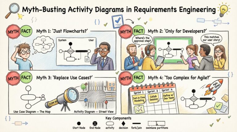 Myth-Busting Activity Diagrams: Facts in Requirements Engineering 📊