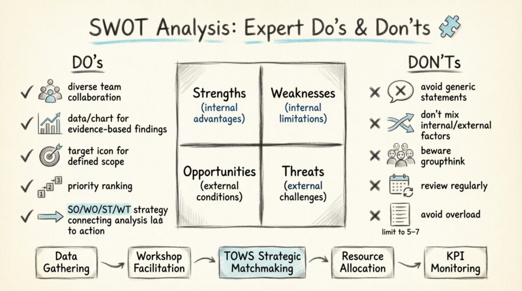 Do's & Don'ts of SWOT Analysis for Strategy Managers
